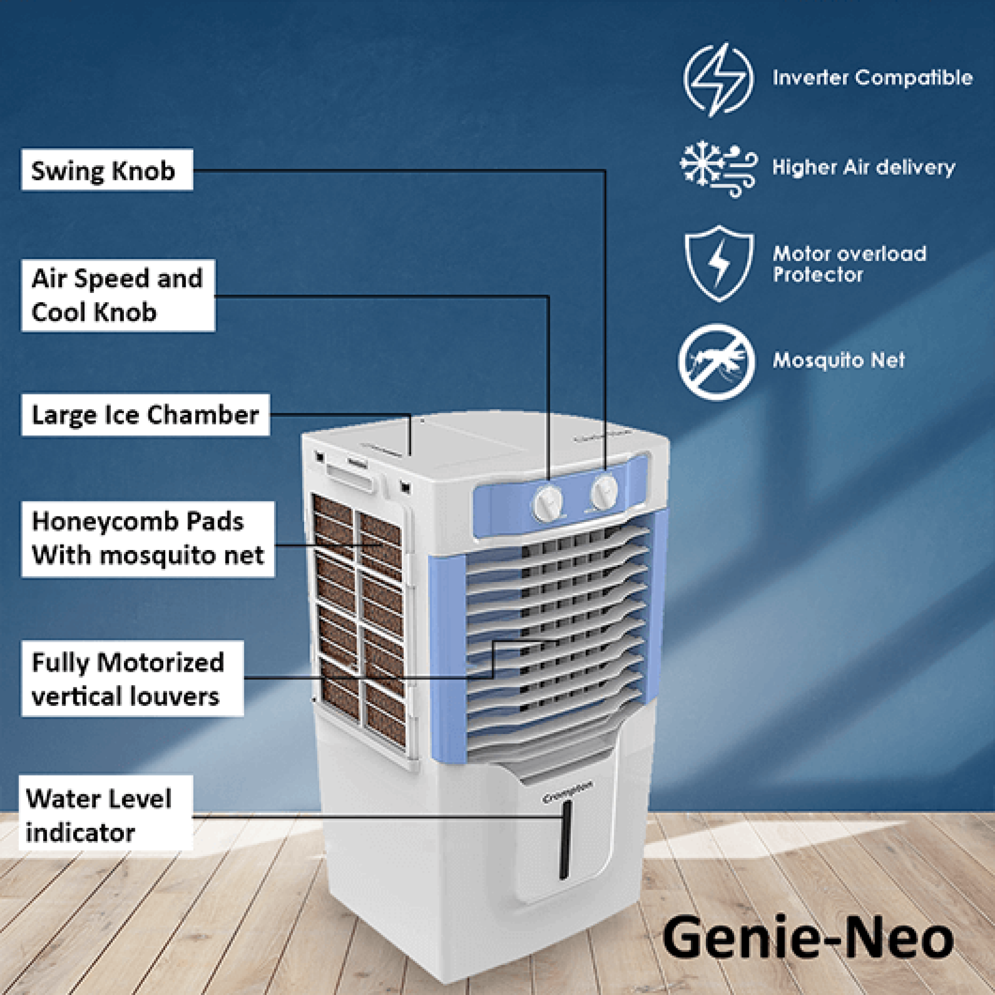 Crompton 10l Room Personal Air Cooler Ginie Neo Find Cool Things To